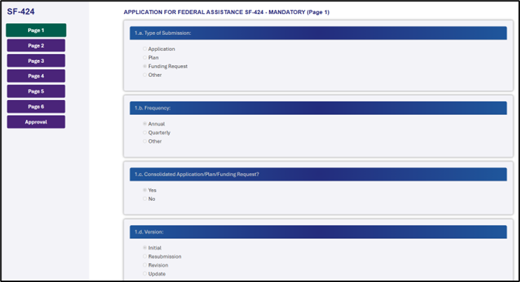Completing a Budget Change Request (SF-424)