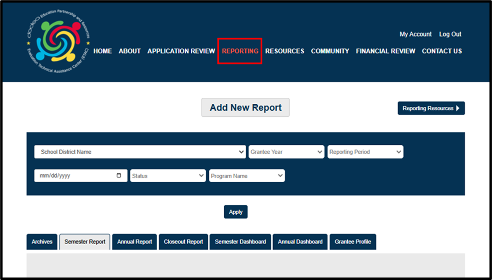 Completing an Annual Evaluation Report for the Planning Year